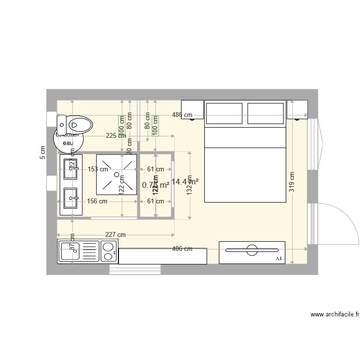 studio - Plan dessiné par vanessa peroni