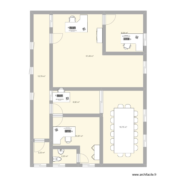 KONE - Plan 8 pièces 94 m2 dessiné par RAHMANLY
