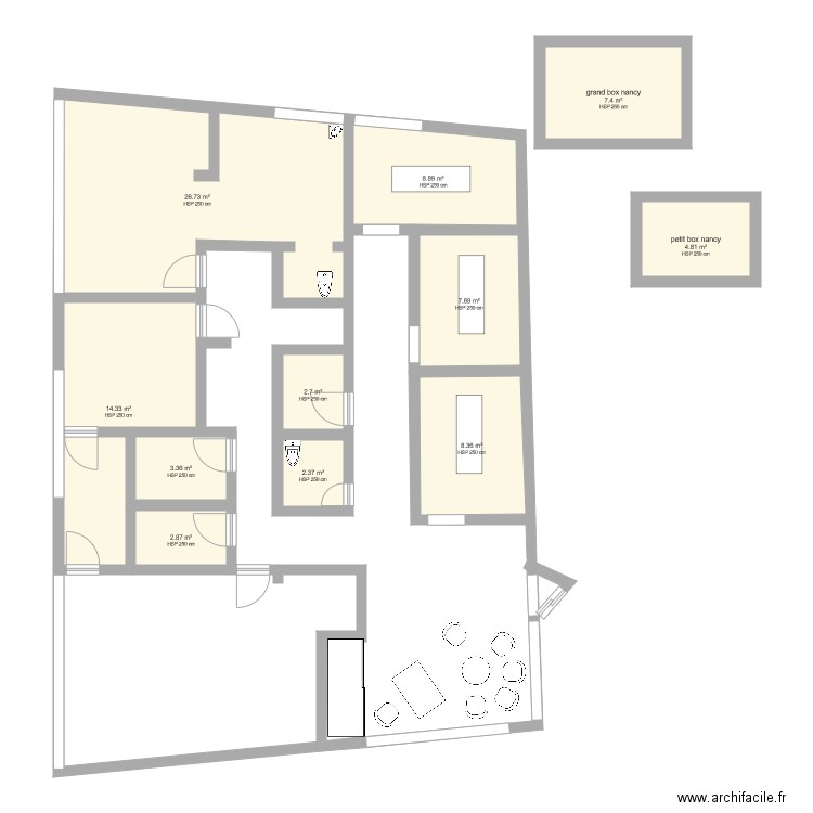 cab - Plan dessiné par PEJPEL