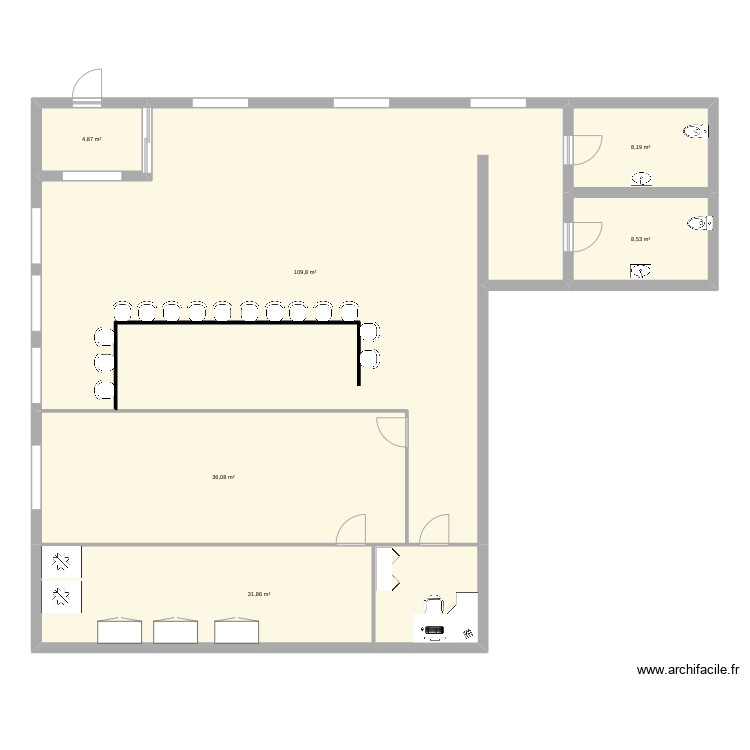 monochrome - Plan dessiné par AlexTS2