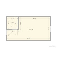Studio 25m2 2 - Plan 5 pièces 24 m2 dessiné par leblanc2002