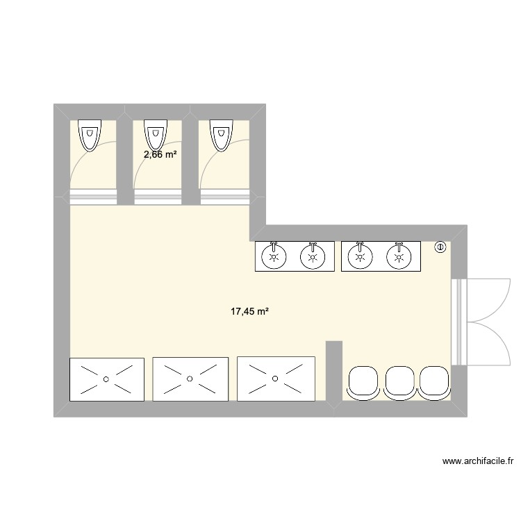 Plan – Vestiaire – Par Noemyl972 ️ | ArchiFacile