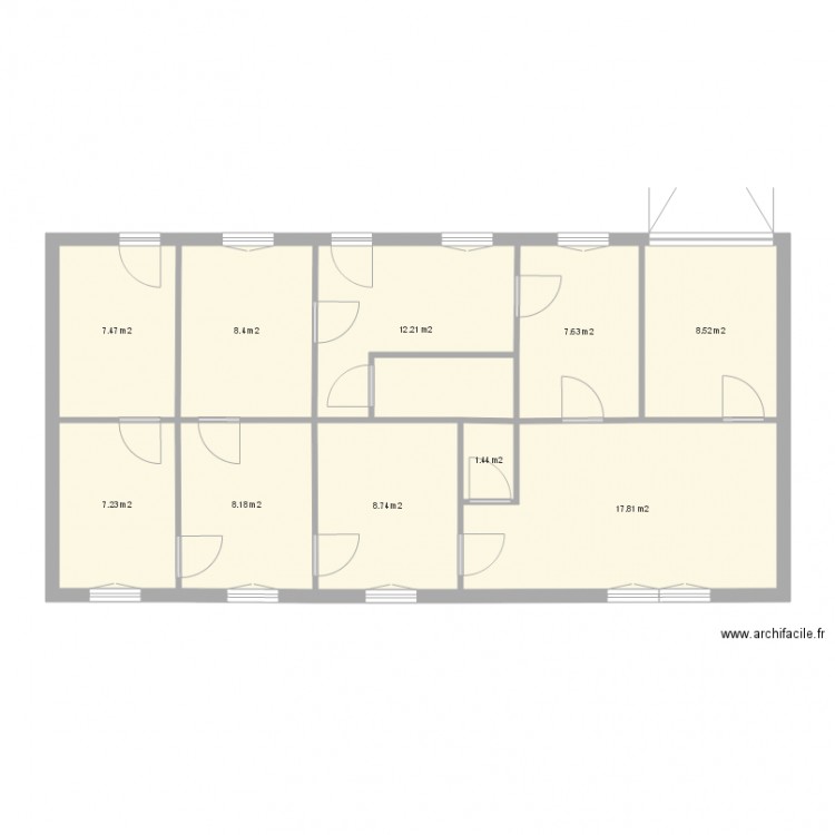 morgue - Plan dessiné par Antoine Robert1711