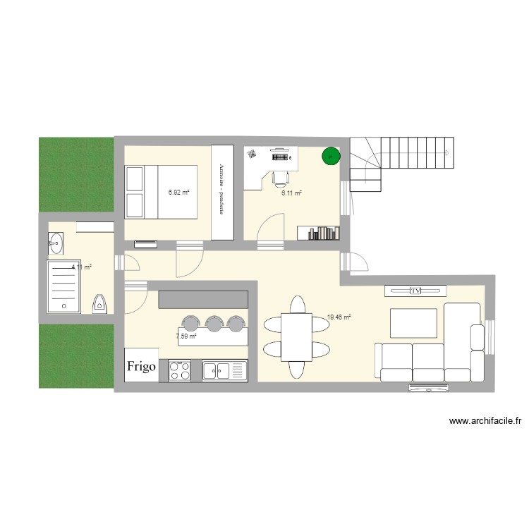 dar - Plan dessiné par syrine louchem