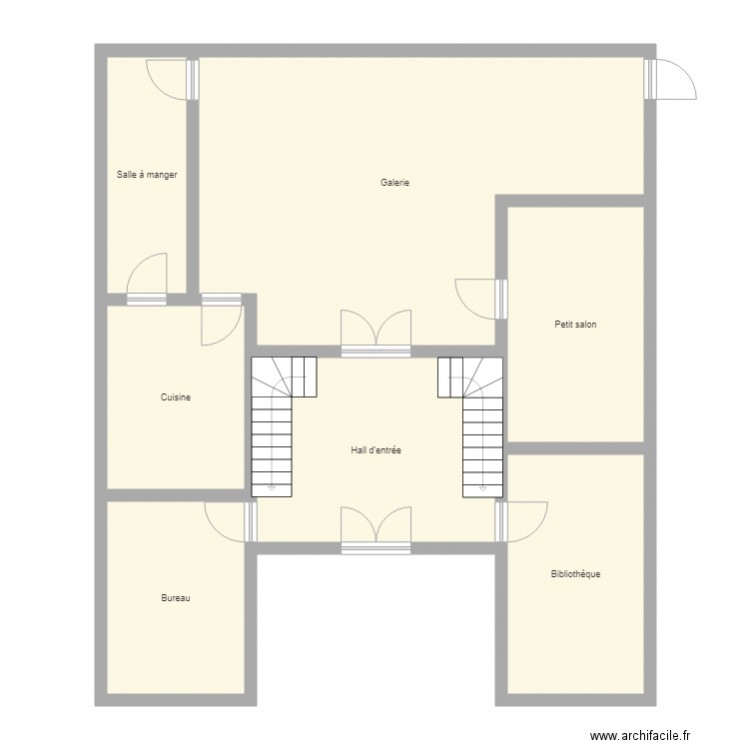 Manoir - Plan dessiné par Anazrael