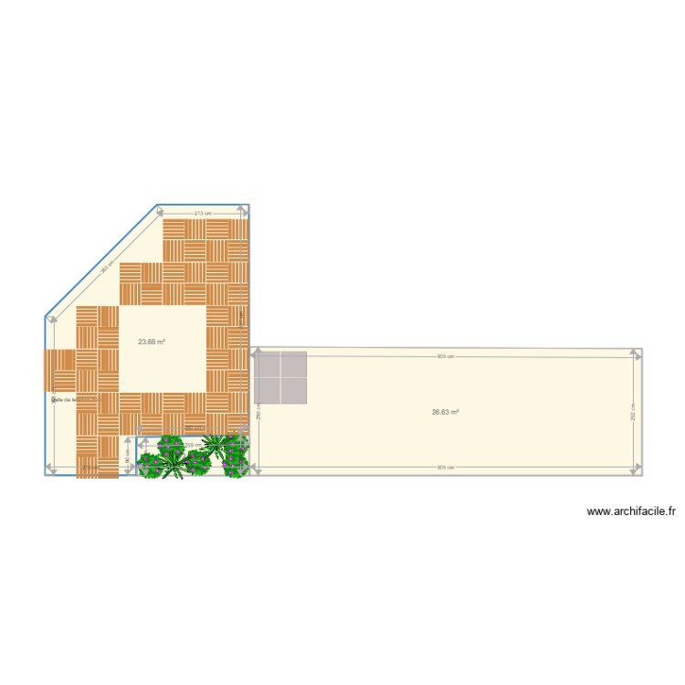 terrasse - Plan dessiné par fabio54