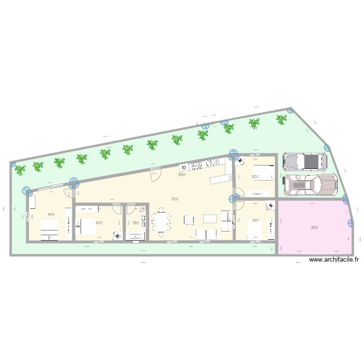 cr corniche 2 - Plan 8 pièces 310 m2 dessiné par CR77