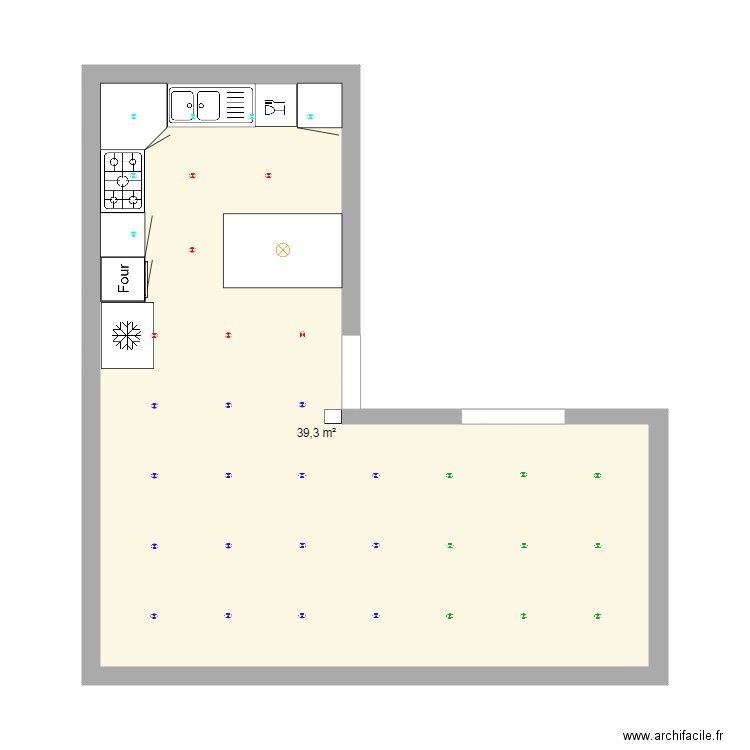 position spot - Plan dessiné par Math51310