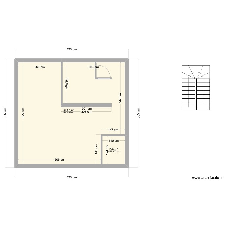 Maison Givet - Plan dessiné par BYR2