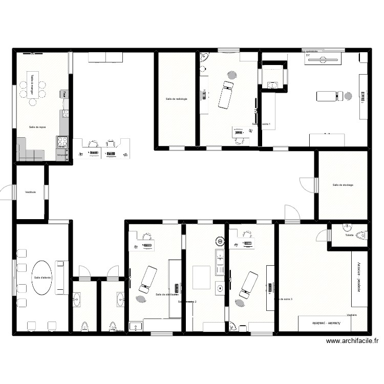 Plan cab - Plan 13 pièces 257 m2 dessiné par MaxTdS