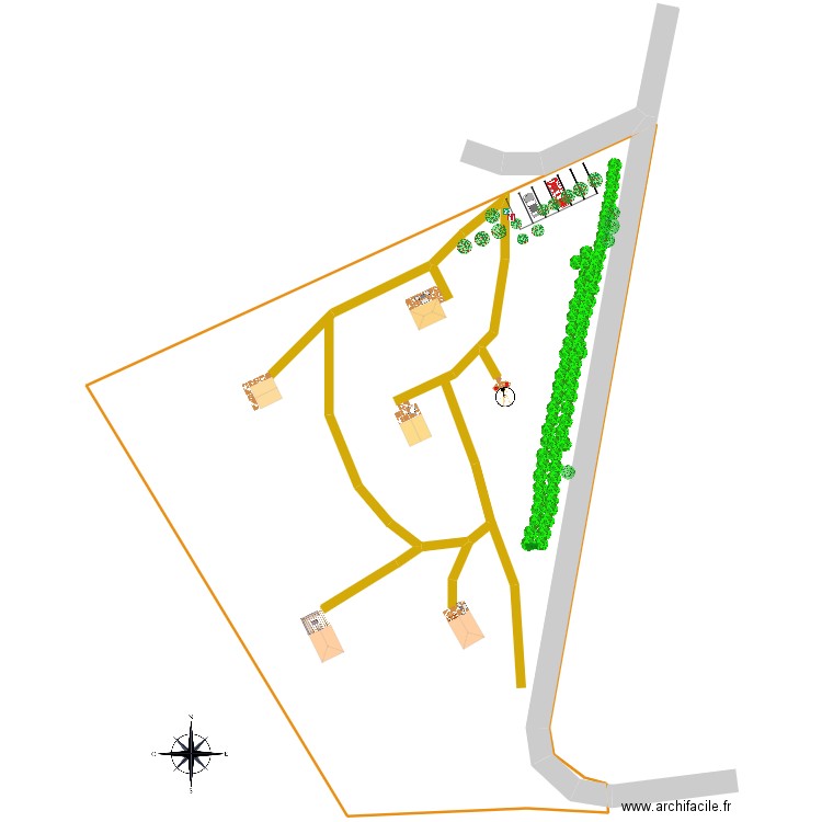 DP9 plan sommaire camping a la ferme OCD - Plan dessiné par shrekced