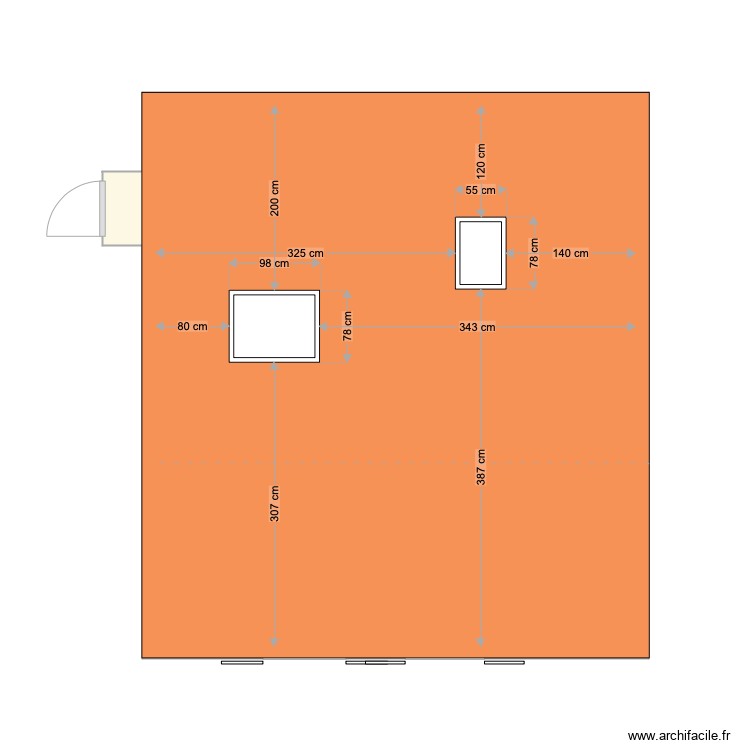 Plan Velux 2 - Plan 1 pièce 31 m2 dessiné par Aurel8563
