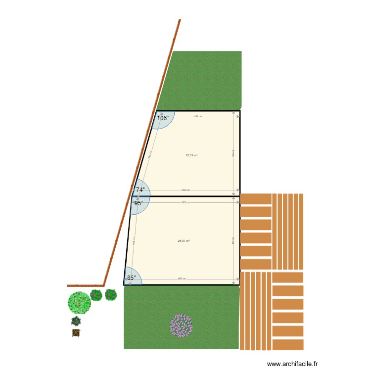 plan ensemble - Plan 2 pièces 49 m2 dessiné par pascal44370