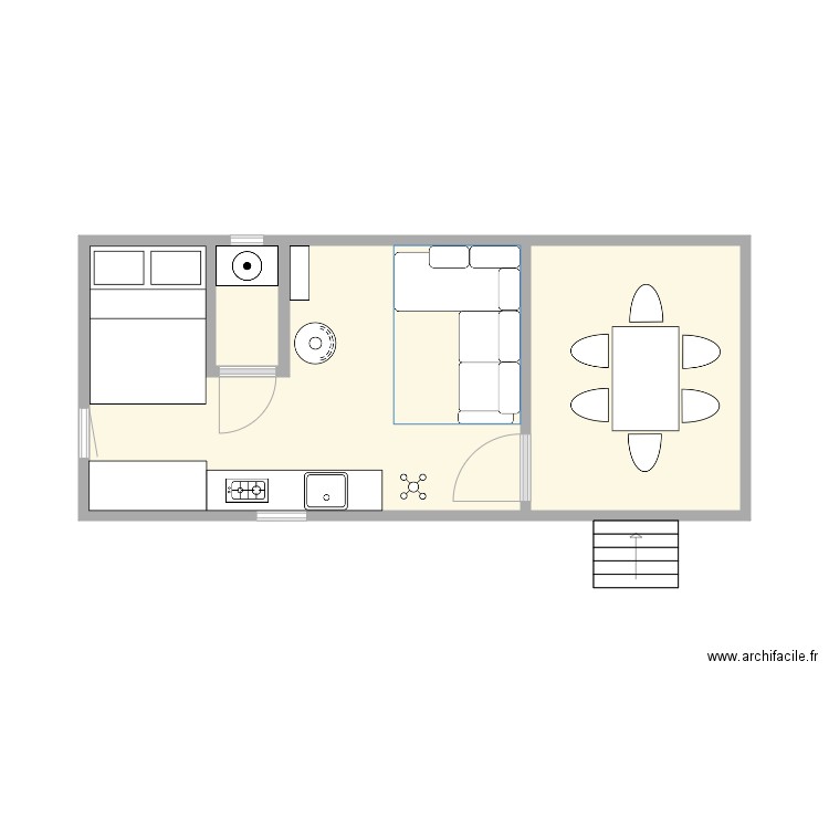 cabane - Plan dessiné par comte...
