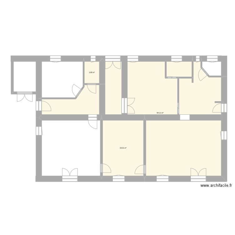 Maison rdc - Plan dessiné par reynald11