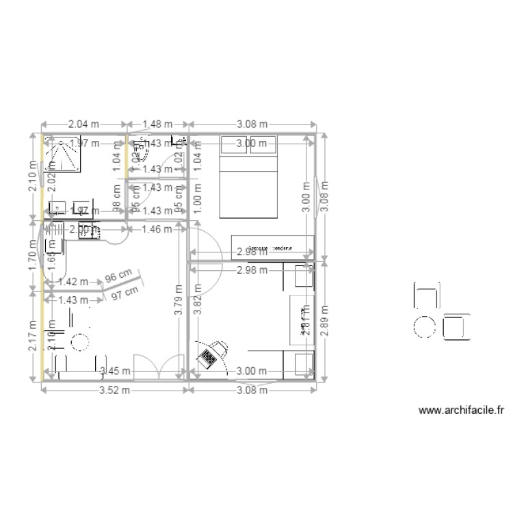PLAN 6X6 - Plan dessiné par FRIGOCAR