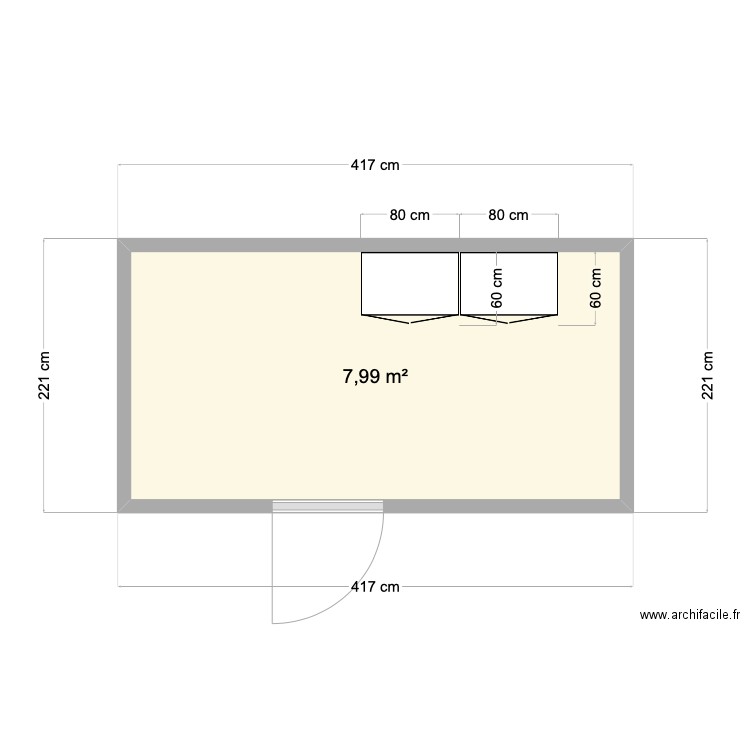 Plan – local informatique 1 – Par oplanade ️ | ArchiFacile