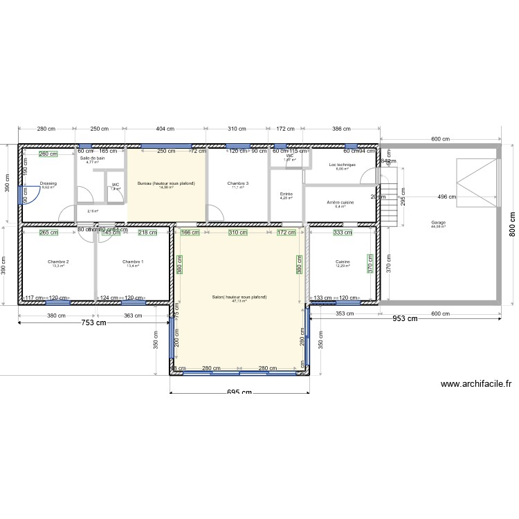 maconnerie - Plan 21 pièces 387 m2 dessiné par aurelieturcan