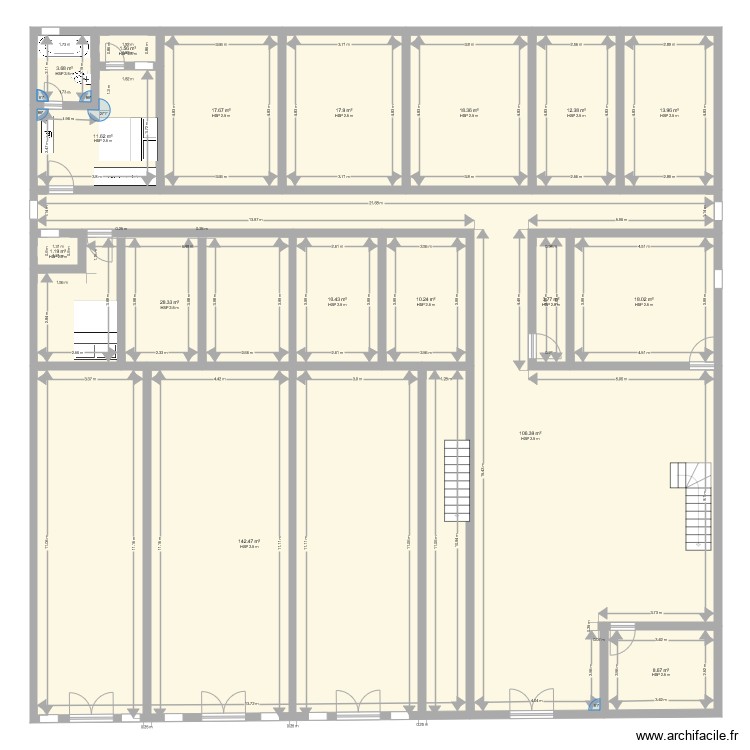 plan hotel rdc - Plan dessiné par Essola