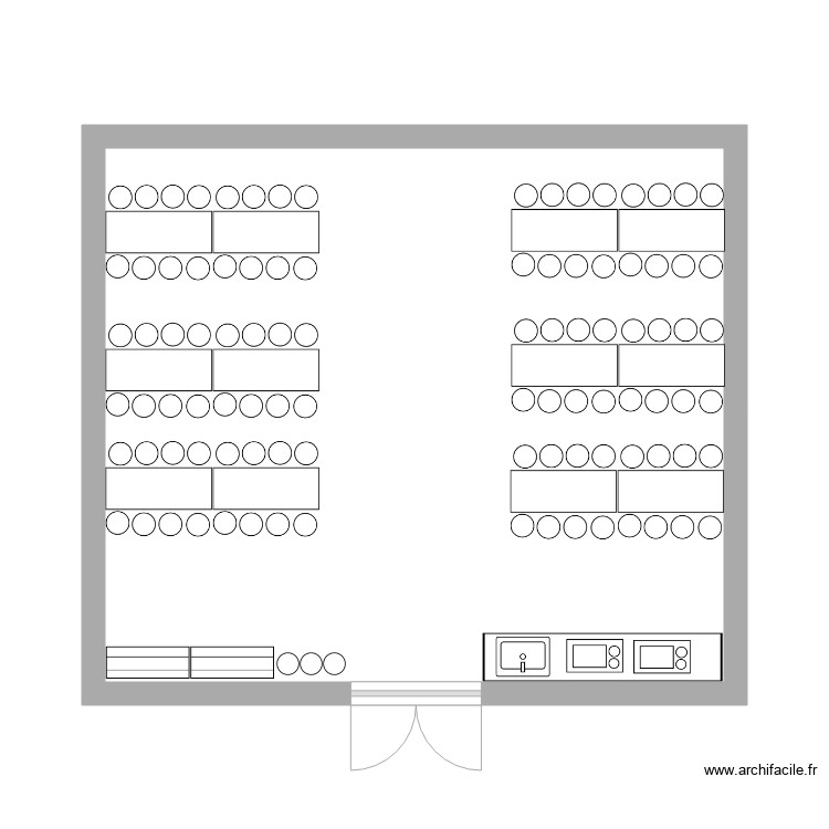 Cafétéria - Plan dessiné par emieL