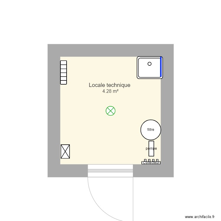 Plan – locale technique – Par Askbret71 ️ | ArchiFacile