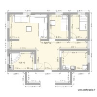Plan maison et appartement de 51 à 55 m2