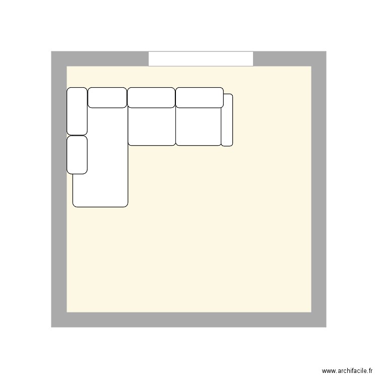 Plan – canape 285 cm x 151 cm – Par xav3374 ️ | ArchiFacile