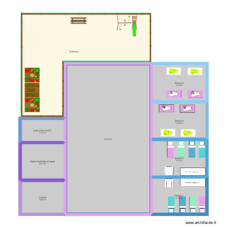 Mam - Plan dessiné par Gwendolineee
