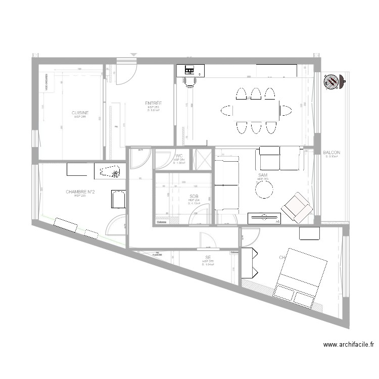 Romainville - Plan dessiné par antoinemarielle