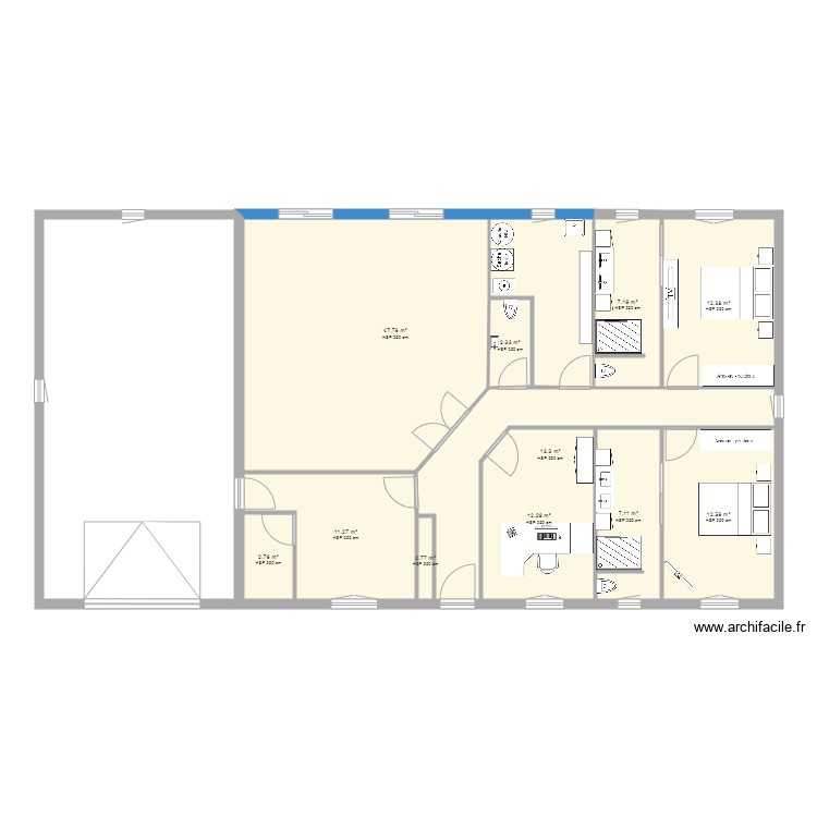 maison 711 - Plan dessiné par lui71