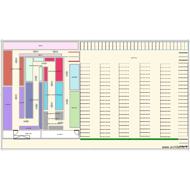 plan magasin 2 - Plan dessiné par mellll