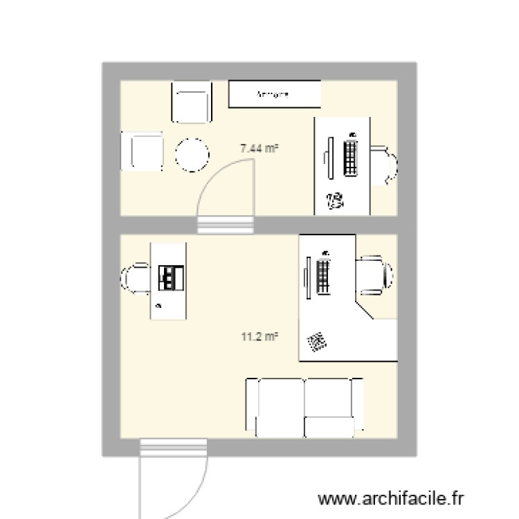 birou - Plan dessiné par moncellago