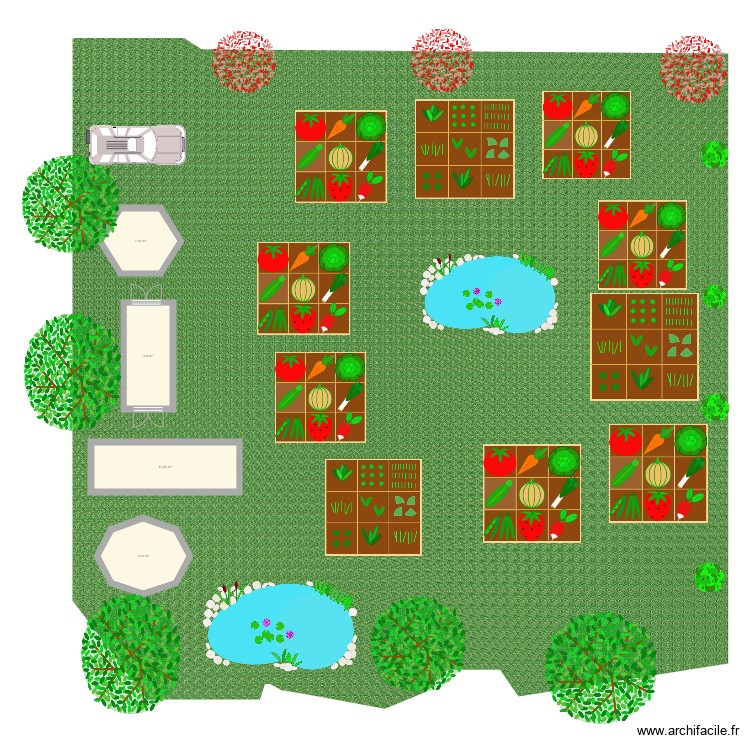 perma - Plan 4 pièces 40 m2 dessiné par anaperma