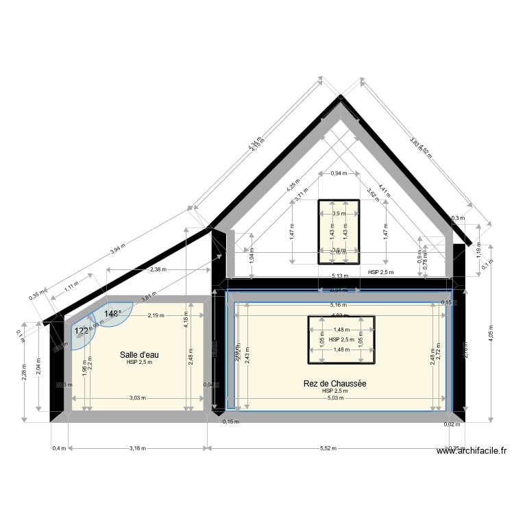 Plan – Coupe Verticale – Par la rue chuche ️ | ArchiFacile