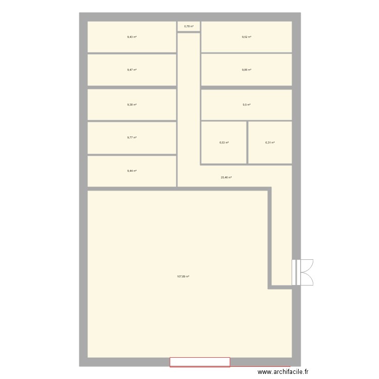 Plan box hangars n2 9 box 10m2 - Plan dessiné par Maelito
