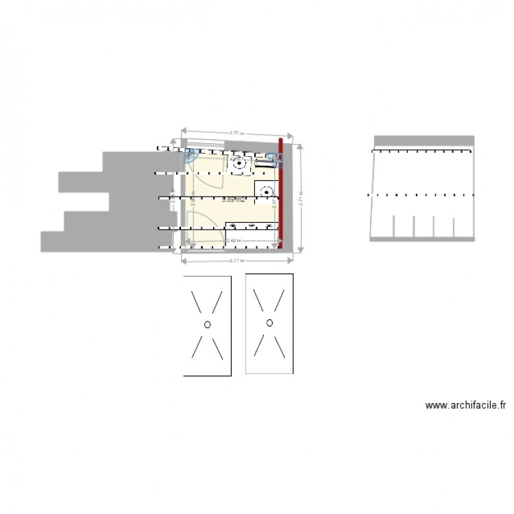 Plan – sas – Par jussy ️ | ArchiFacile