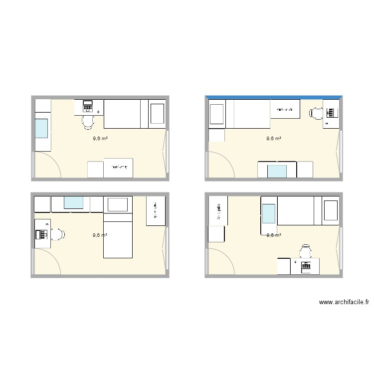 Chambre 2 - Plan dessiné par AlexGx