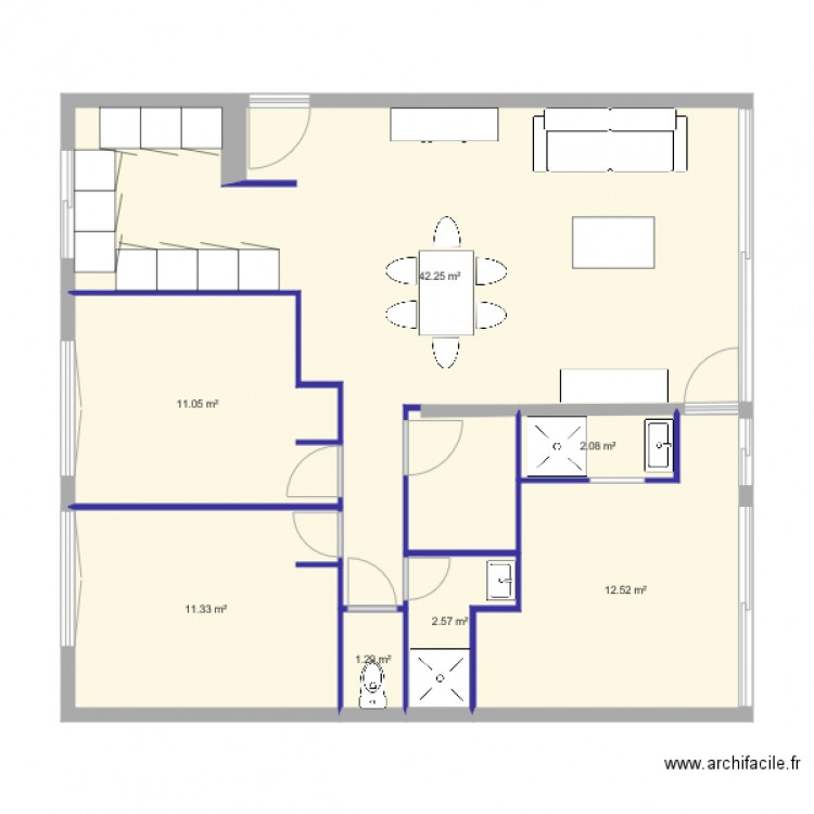 Plan – plan de v3 – Par malthus ️ | ArchiFacile