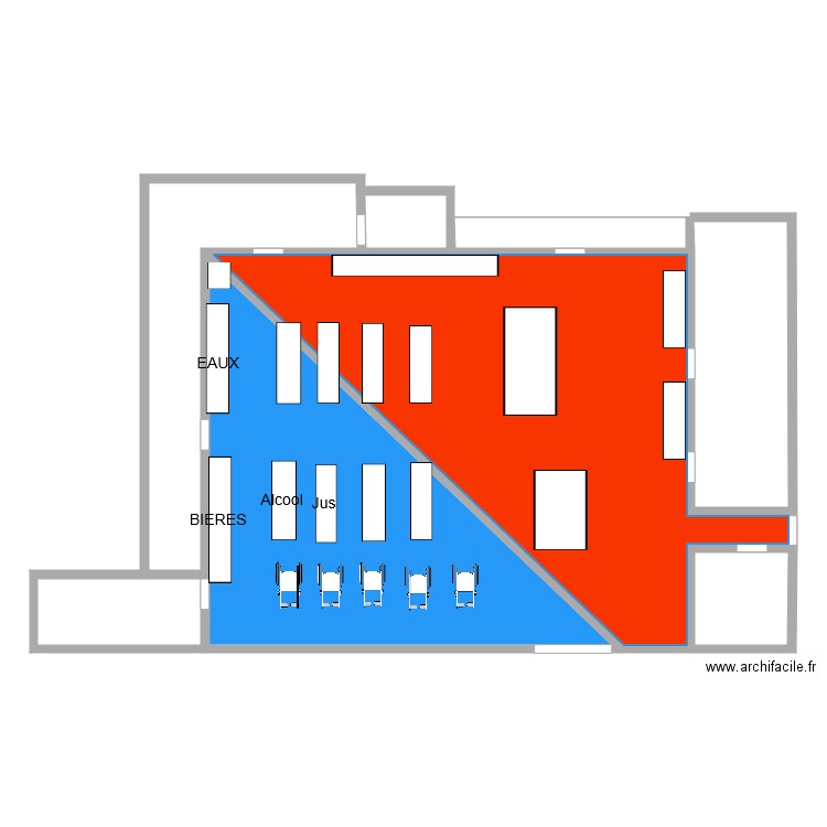 CARREFOUR MARKET - Plan dessiné par C223