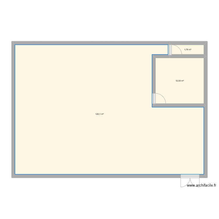 Koubia simulation 1 - Plan 3 pièces 134 m2 dessiné par diallora