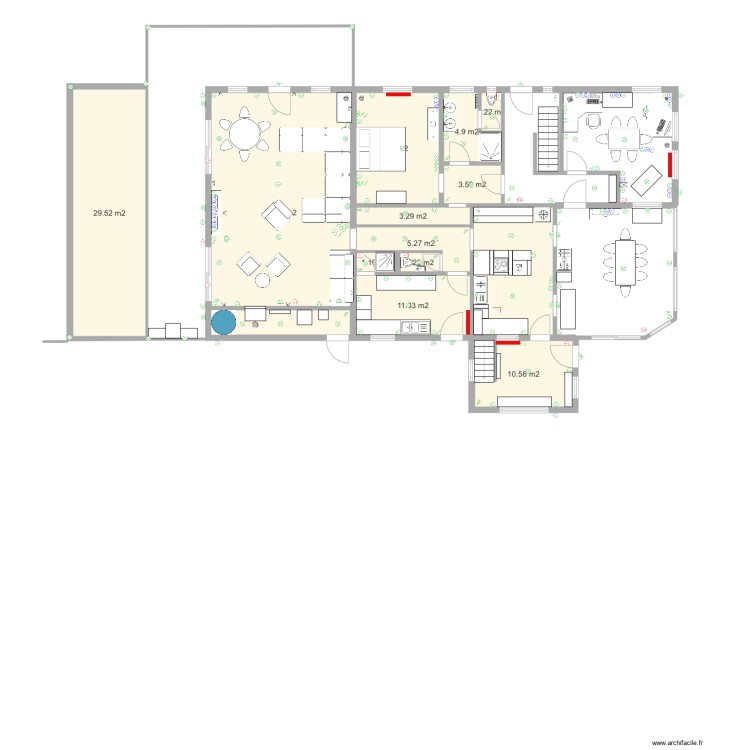 Ferme - Plan dessiné par PEREIRAJOSUE