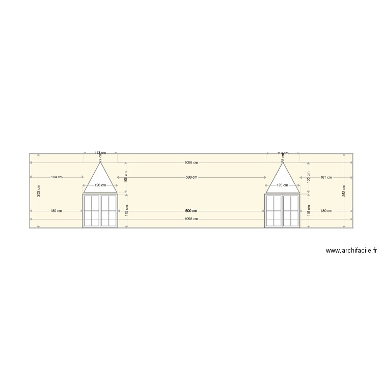 toit avant - Plan 1 pièce 28 m2 dessiné par biduel
