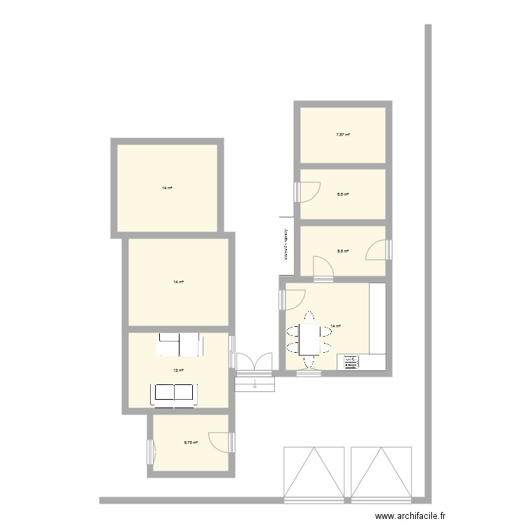 fouchana - Plan dessiné par oussamarhouma