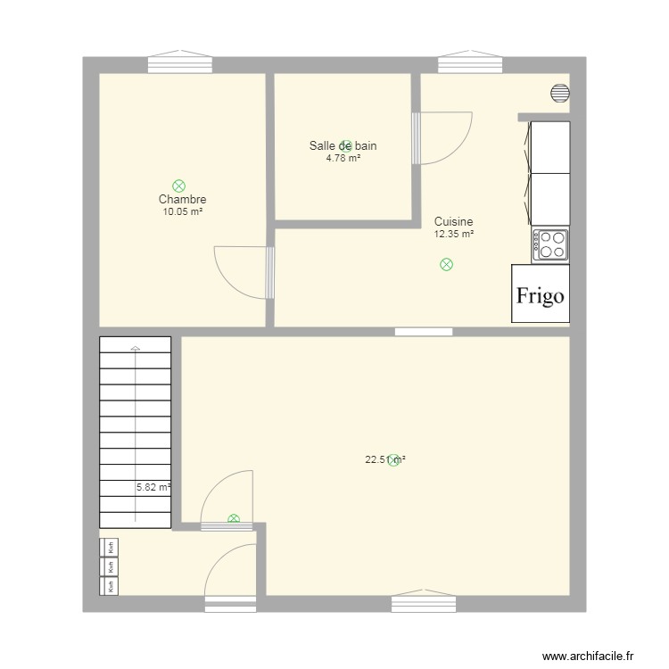 Maison 4 logements - Plan dessiné par antonin...