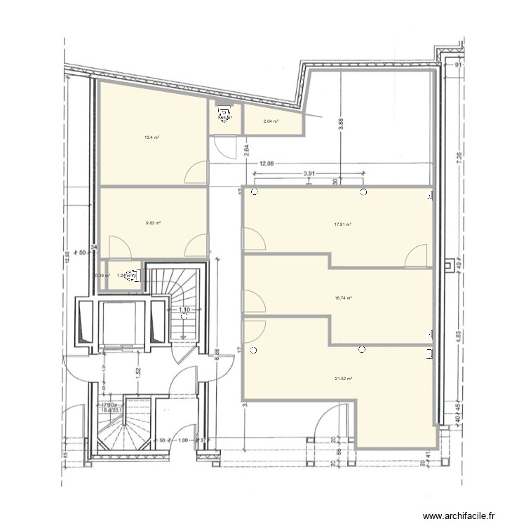 cabinet lasne vierge - Plan dessiné par amory789