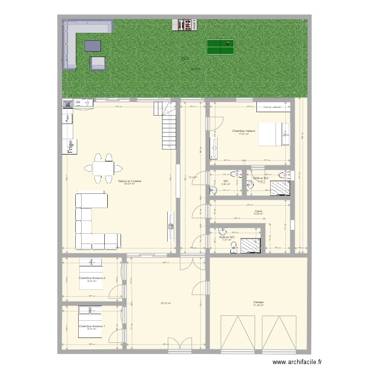 Plan 300m2 - Plan dessiné par Siriman