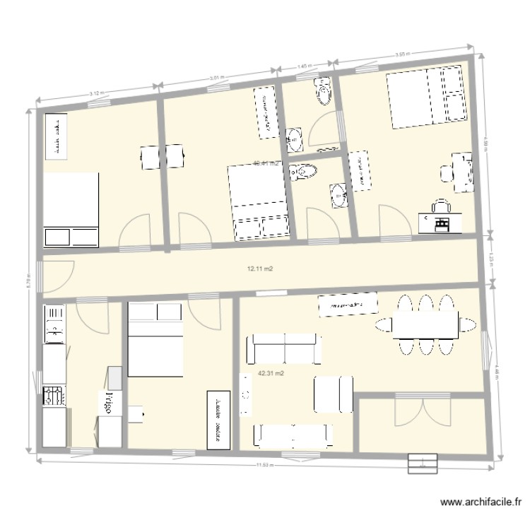 KMA - Plan dessiné par meli auriol