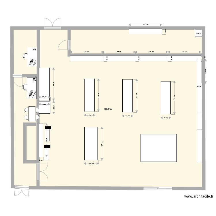 carrefour express calais - Plan dessiné par Nokiwi