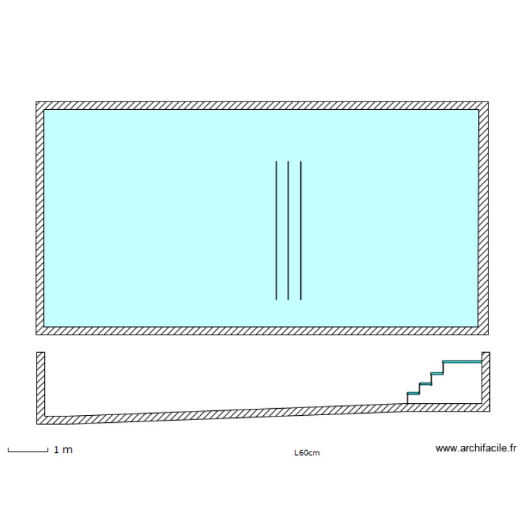Plan – PISCINE 7x3,5m – Par SIEM ️ | ArchiFacile