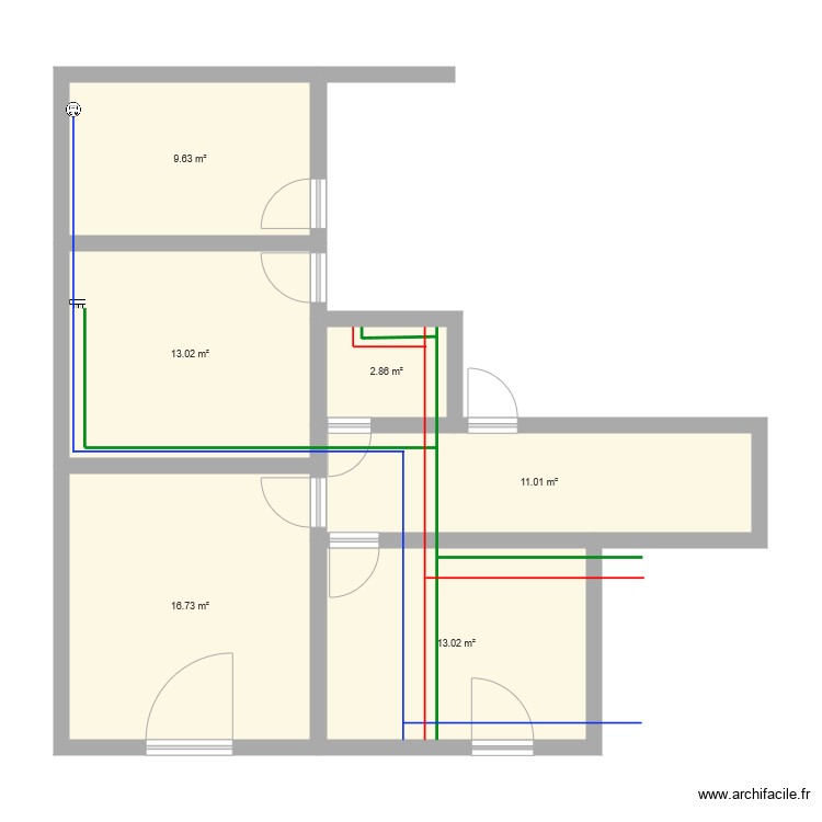 Plan – Appartement eau – Par CVA5190 ️ | ArchiFacile